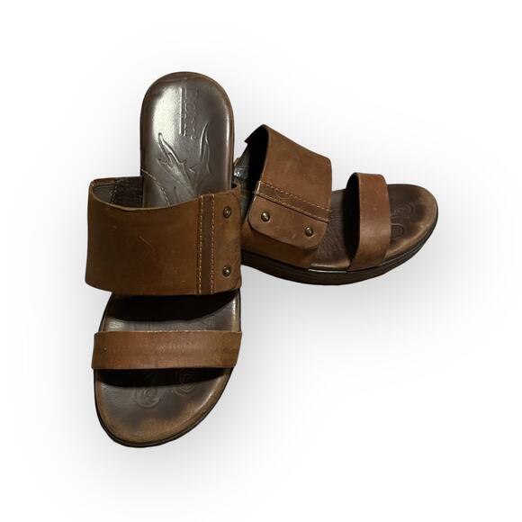 Born | Shoes | Born Daylin Whiskey Brown Leather Comfort Sandals | Poshmark